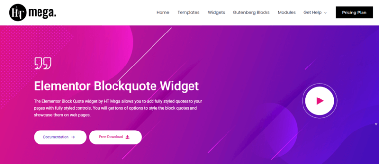 6 Top Elementor Blockquote Widgets You Should Be Using Right Now - HT Mega Blog