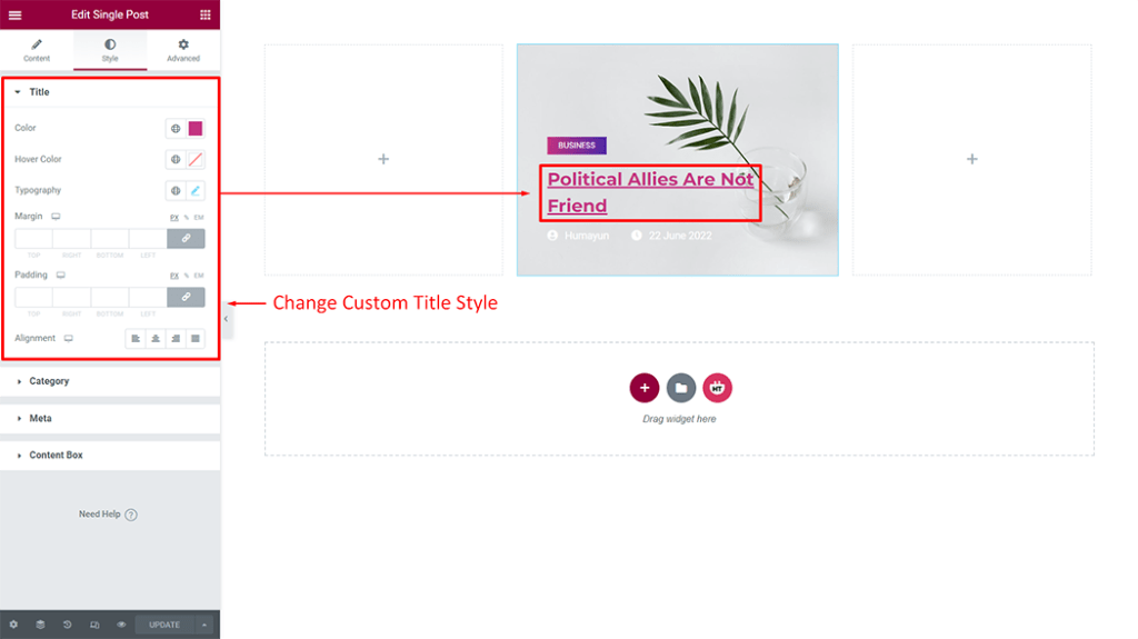 Single Post Widget Ht Mega Addons For Elementor