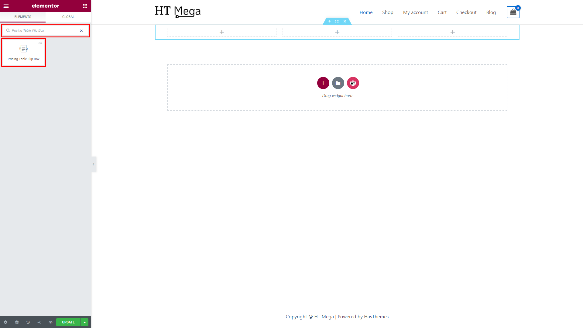 Pricing Table Flip Box Widget - HT Mega Addons for Elementor